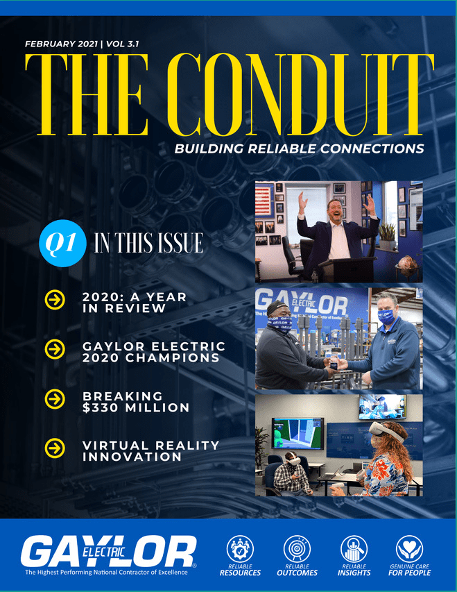 The Conduit, February 2021 - Gaylor Electric