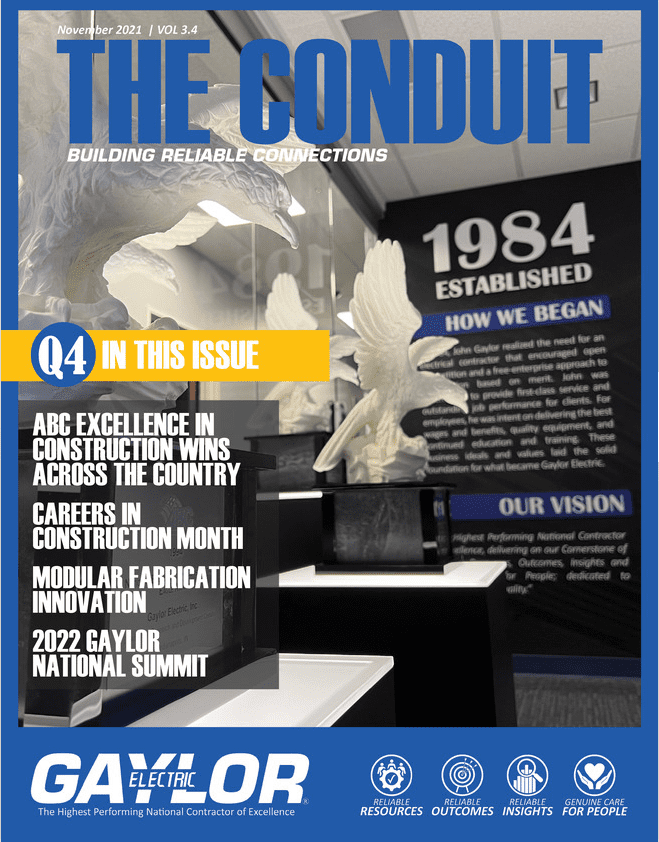 The Conduit, November 2021 - Gaylor Electric